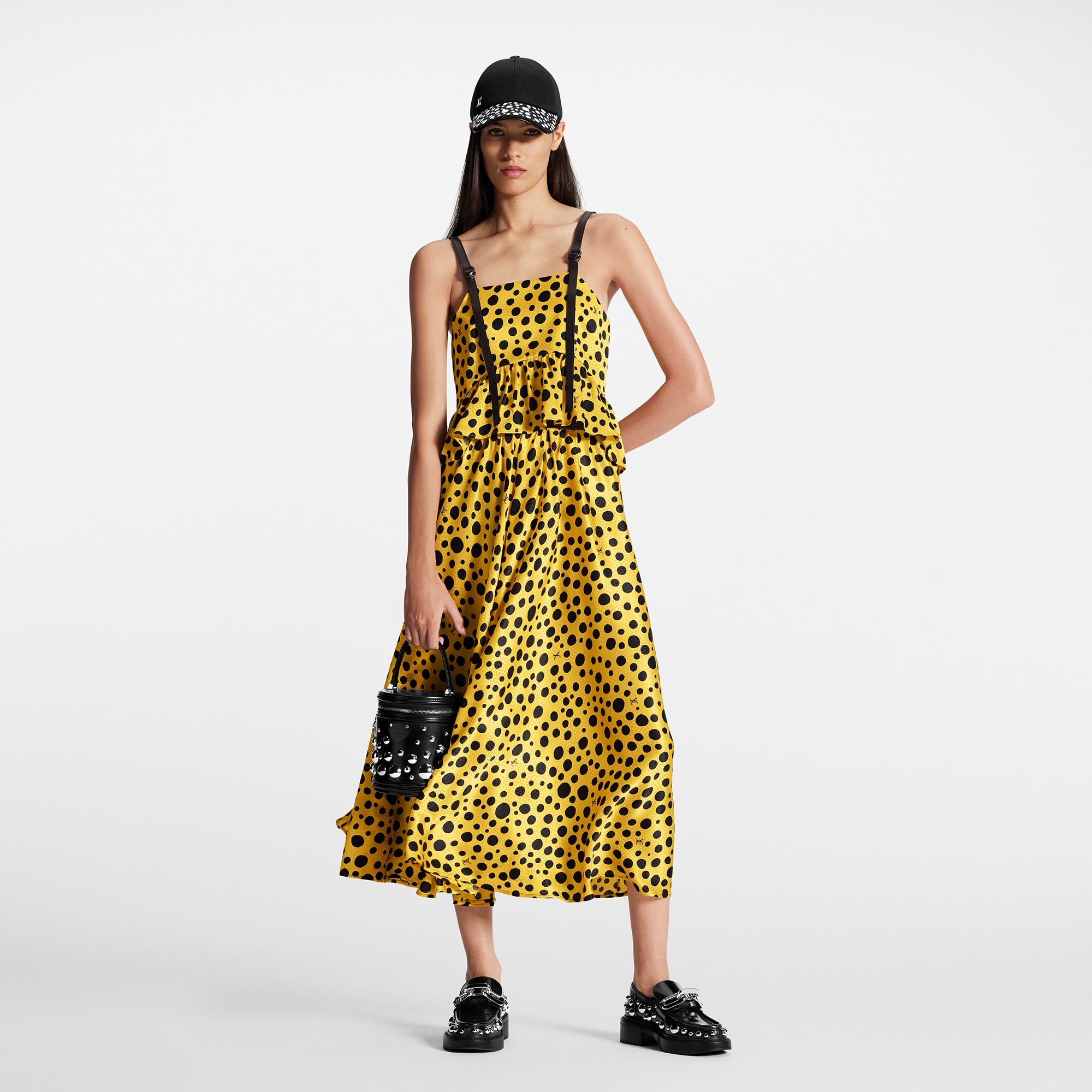 LV x YK Infinity Dots Midi Skirt - Women - Ready-to-Wear | LOUIS VUITTON